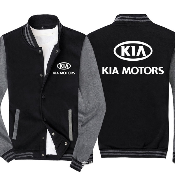 Men's Workwear Jacket Baseball Jacket KIA MOTORS Stand Collar Jacket ...