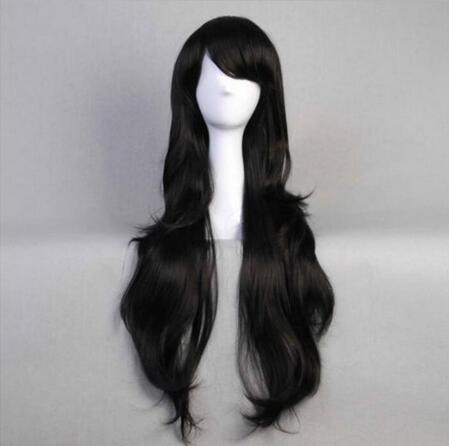 Wig Adventure time Marceline the Vampire Queen long Black wavy curly ...