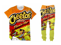 Cheetos Flamin' Hot 3D All Over Print Tracksuits T-Shirt+joggers pants ...