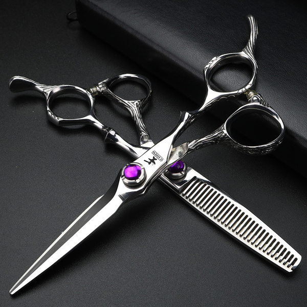 6 Inch Japanese Hair Scissors Barber Cutting Scissors and Thinning ...