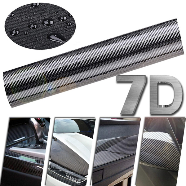 Carbon Fiber Sticker 7D Car Decal Stickers Waterproof Vinyl Decal For ...