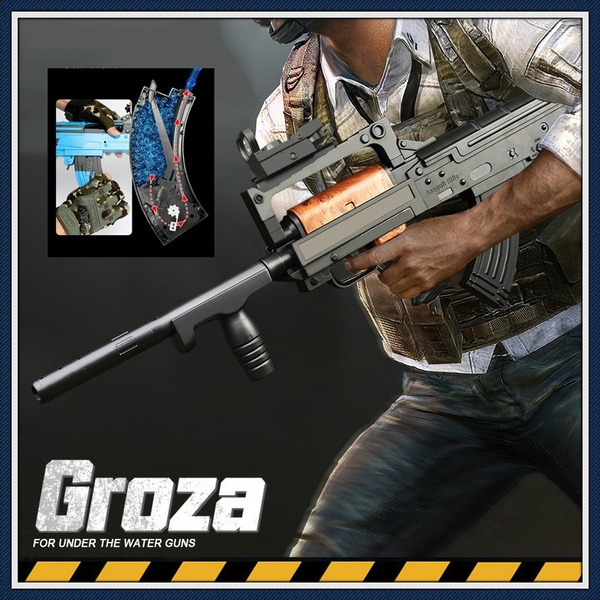 ABS Toy Gun Groza Water Gel Ball Manual Electric Assault Rifle Blaster ...