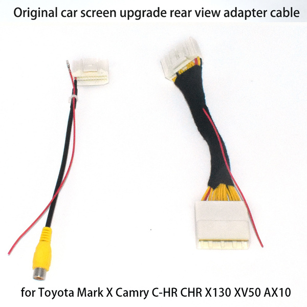 RCA Adapter Connector Wire Cable for Toyota Mark X Camry C-HR CHR X130 ...