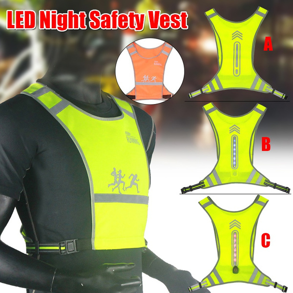 Outdoor Unisex High Visibility Reflective Stripes Safety Vest ...