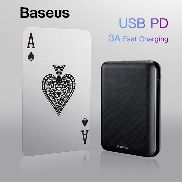 Baseus Mini 10000mAh Power Bank for iPhone USB Type-C PD Fast Charging ...