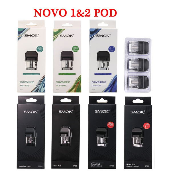 Original Smok Novo Pod Mesh Ceramic Coil Pod Novo 2 Replacement Pod ...