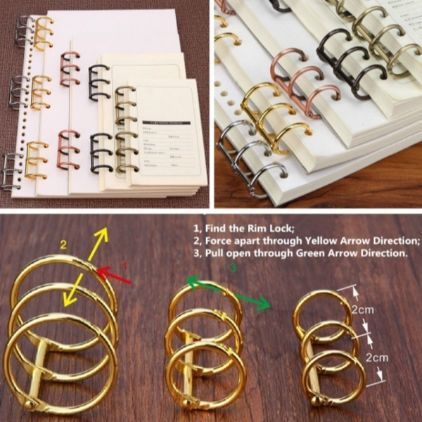 Metal Loose Leaf Rings Binder for Spiral Notepad Notebook Loose Leaf ... Metal Loose Leaf Rings Binder for Spiral Notepad Notebook Loose Leaf ...