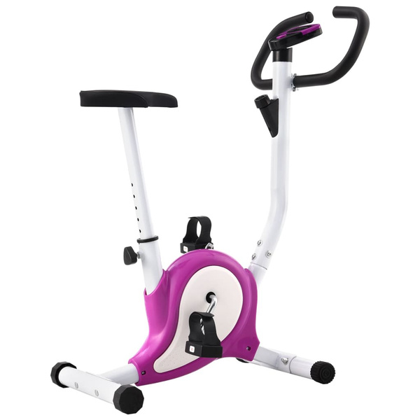 Exercise Bike with Belt Resistance Purple Fahrradtrainer Fitness fiets ...