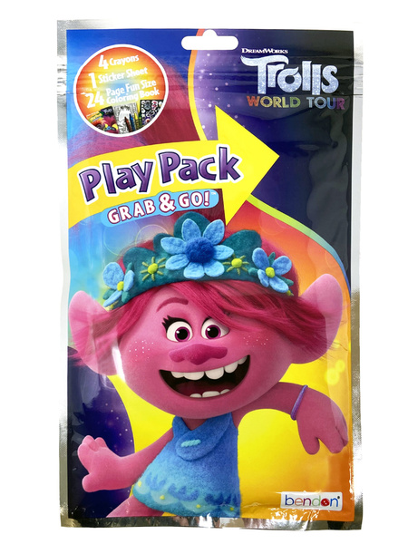Trolls Poppy Grab-n-Go Play Pack Coloring Book Crayons Stickers Party ...