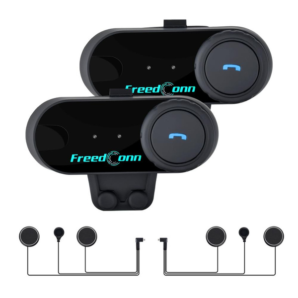 2 Pcs T-COM VB Bluetooth Helmet Intercom 2 Riders 800m Motorcycle ...