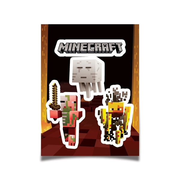 Minecraft Mobs Nether Sticker Pack | Wish