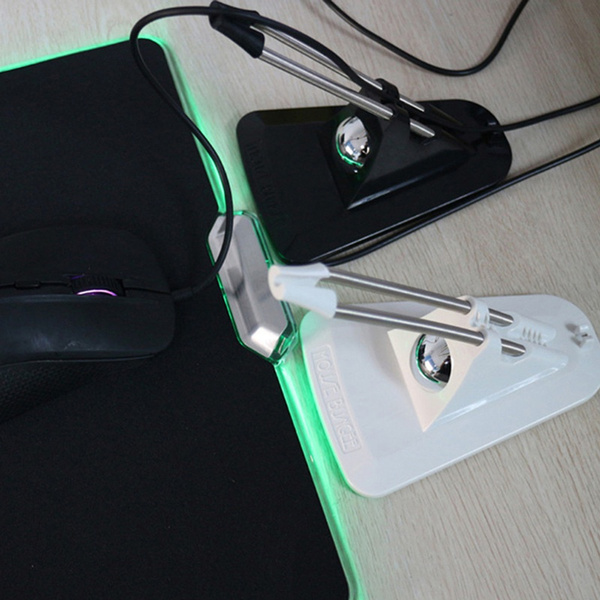 Flexible Holder Wire Mouse Bungee Cord Mouse Organizer Tie Clips Fixer ...