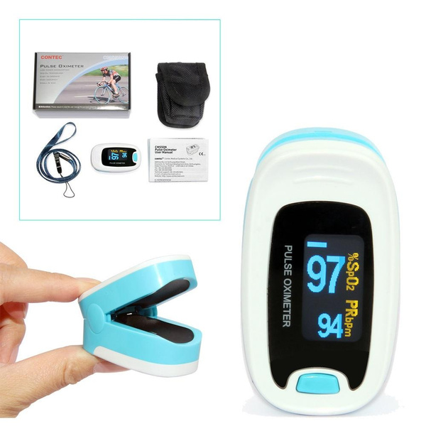 New pulse oximeter blood oxygen heart Rate Spo2 Monitor OLED O2 Sensor ...