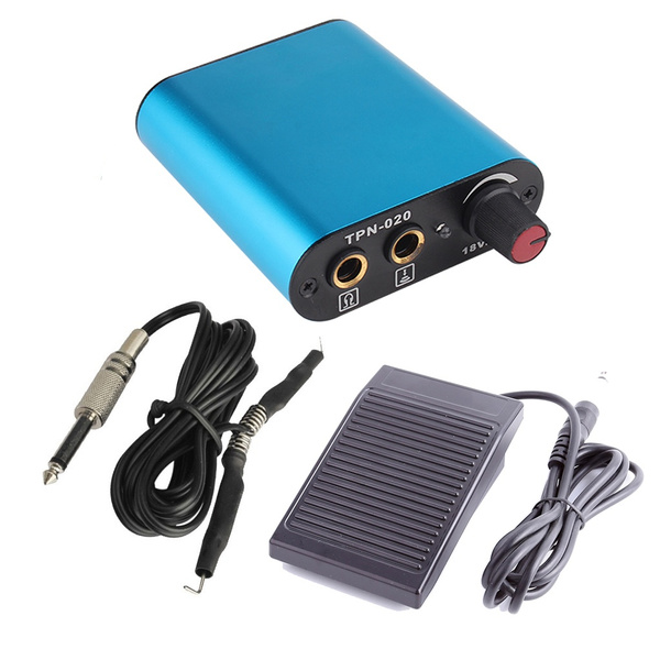 Tattoo Power Supply Kit Tattoo Foot Pedal Switch and Tattoo Clip Cord ...
