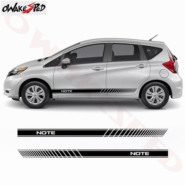 2pcs Sport Long Stripe Style Auto Side Skirt Decoration Vinyl Body ...