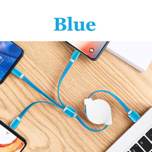 Hot Telescopic usb cable for iphone Android type-c multi-function one ...