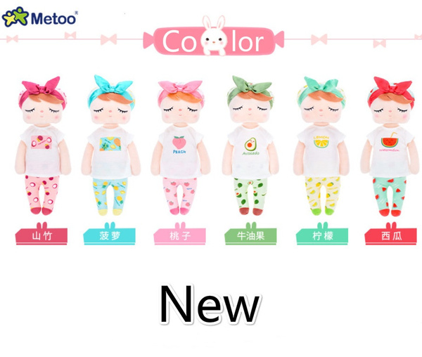 New 34cm Metoo Fruit Angela Doll Little Girl Plush Toy Cute Rag Doll ...