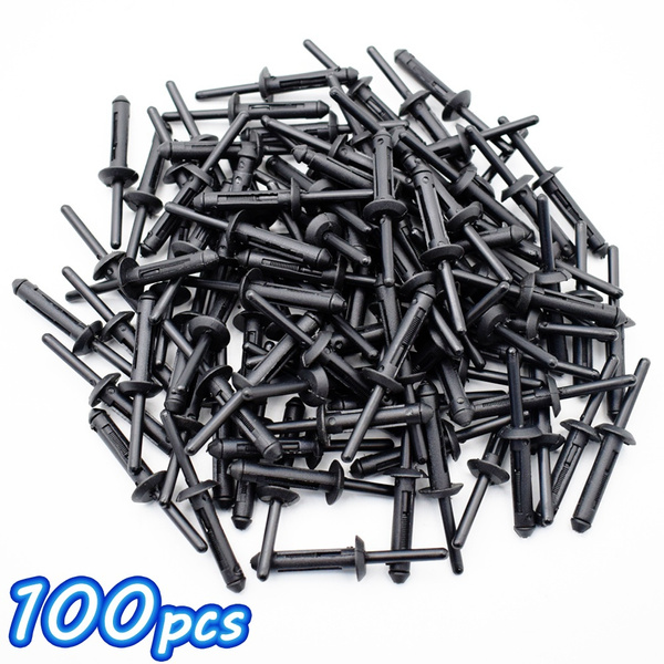 Xukey® 100PCS Plastic Rivet Clip Car Body Retainer Bumper Fender Liner ...
