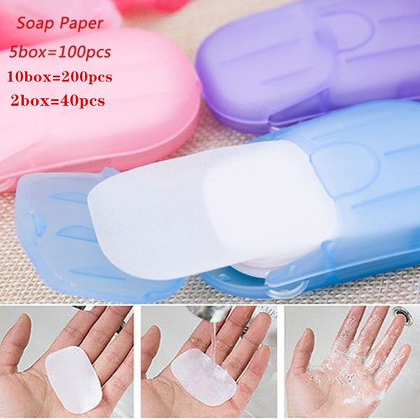 2 Boxes/5 Boxes/10 Boxes Set Portable Hand Wash Soap Disposable Washing ...