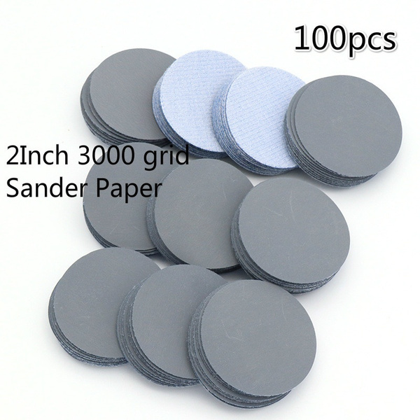 100pcs 2inch 3000 grit sander paper sanding buffing polishing discs pad ...