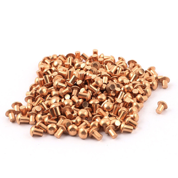 200Pcs M3 Round Head Copper Solid Rivets Fasteners | Wish