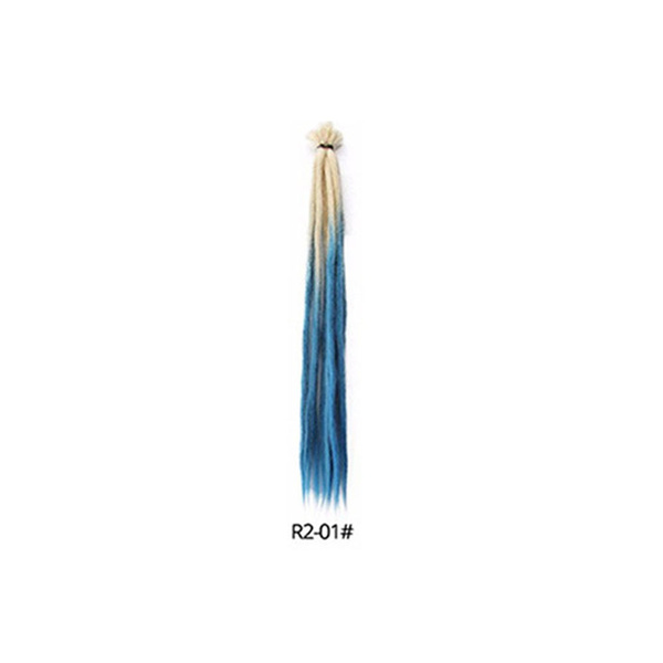 Braiding Single Maya Handmade Braid Dreads Synthetic Faux Locs Wig ...