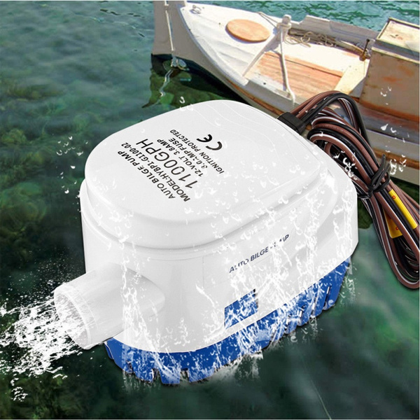 12V Electric Boat Pump Yacht Submersible Boat With Float Switch ...