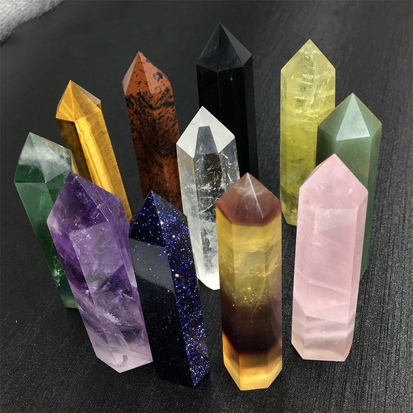 Natural Crystal Point Energy Column Obelisk Hand Polished Very ...