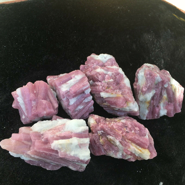 Natural Pink Tourmaline Quartz Crystal Rough Rare Mineral Specimens | Wish