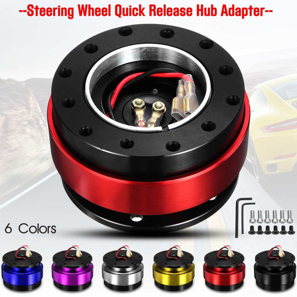 Universal Car Auto Quick Release Steering Wheel Snap Off Hub Adapter ...