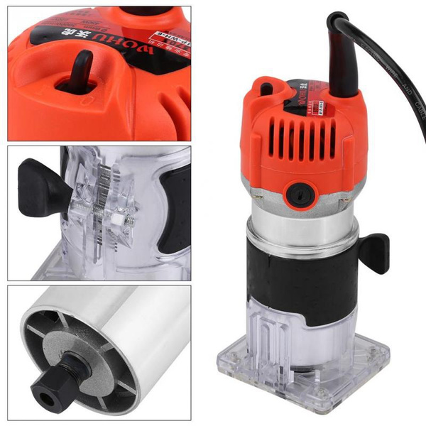 Compact Router 30000R/MIN Electric Hand Trimmer Wood Laminator Router ...