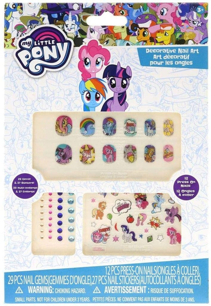 My Little Pony Decorative Nail Stickers Play Set with MLP Favorite ...