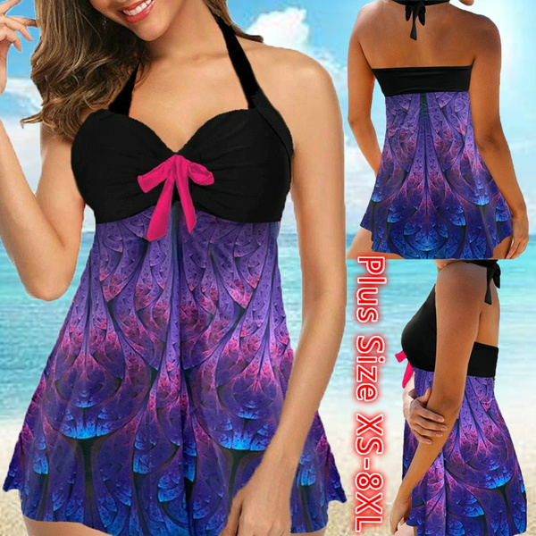 Womens Two Pieces Swimsuit Bikini Set Swimwear Swimming Suit Bathing ...