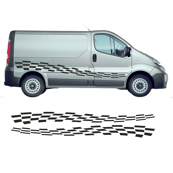 Camper Motorhome Graphics Chequered Flag Decal Surf Van Stickers ...