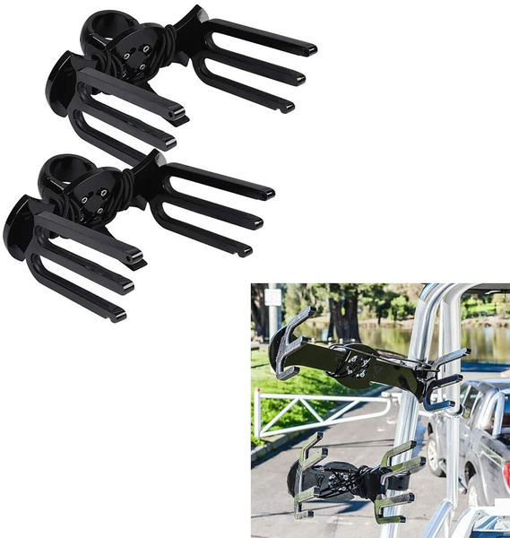 Motorcycle Parts Pair of Towers Wakeboard Rack, Black Aluminum ...