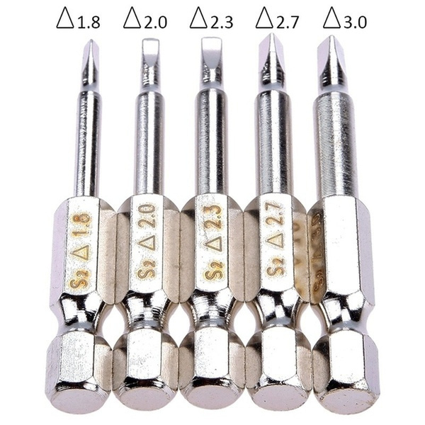 5Pcs/10Pcs Screwdriver Bit triangle Head Screwdriver Bits S2 Steel 1/4 ...
