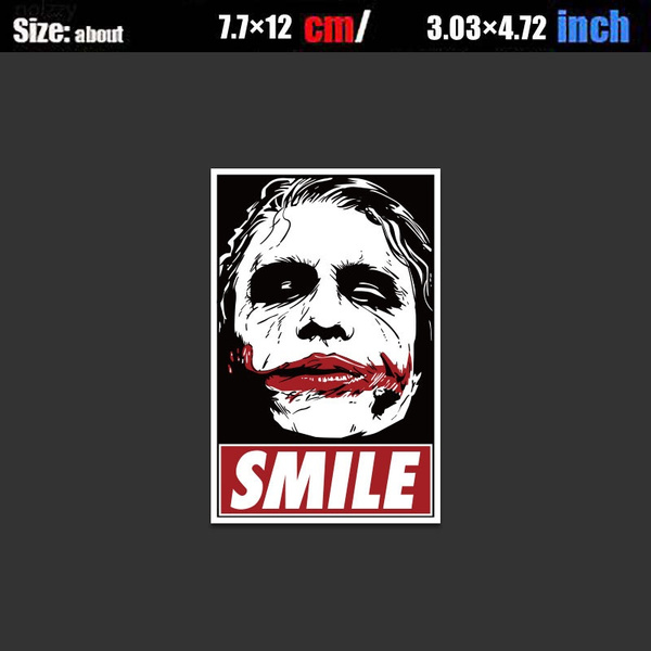 Noizzy® Joker Car Sticker Why So Serious Auto Decal Vinyl Blood Fashion ...