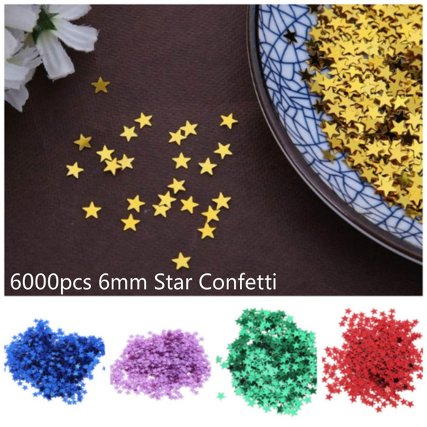 6000pcs 6mm Stars Table Confetti Sprinkles Birthday Wedding Party