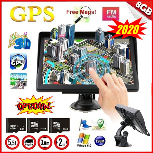 7'' Built-in 8GB ROM GPS Navigator With Free Maps Capacitive Surf The ...