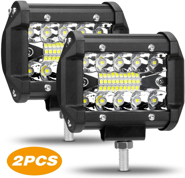 LED Pods Light Bar 2 PCS 4 Inch 120W Off Road Driving Fog Lights ...