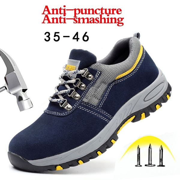 Men's Anti-puncture and Anti-smashing Safety Shoes Non-slip Wearproof ...