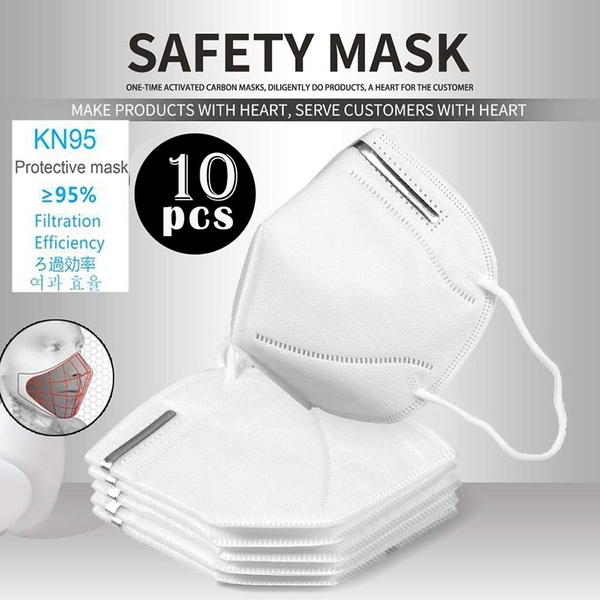 10PCS N95/FFP2 Antivirus Mask Particulate Respirator Mask Disposable ...