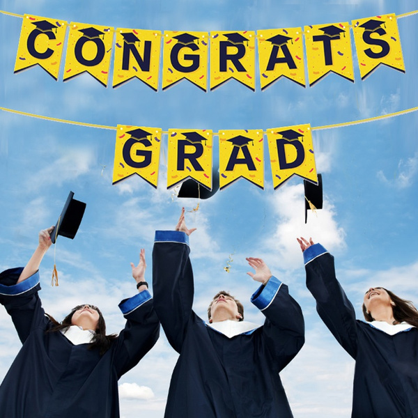 Graduation Photo Backdrop Banner Graduation Party Banner Congrats Grad ...