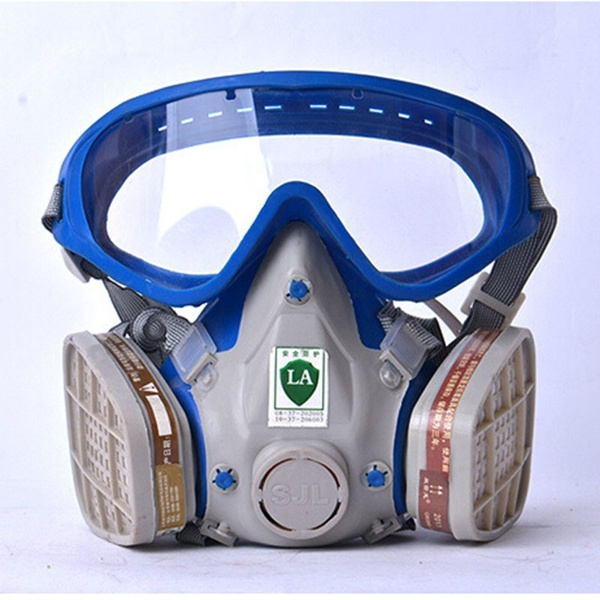 Gas mask with glasses full face protective mask abti-dust paint ...
