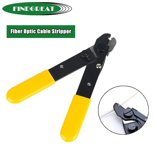 Single Hole Fiber Optic Cable Stripper Clamp Fiber Stripping Pliers ...