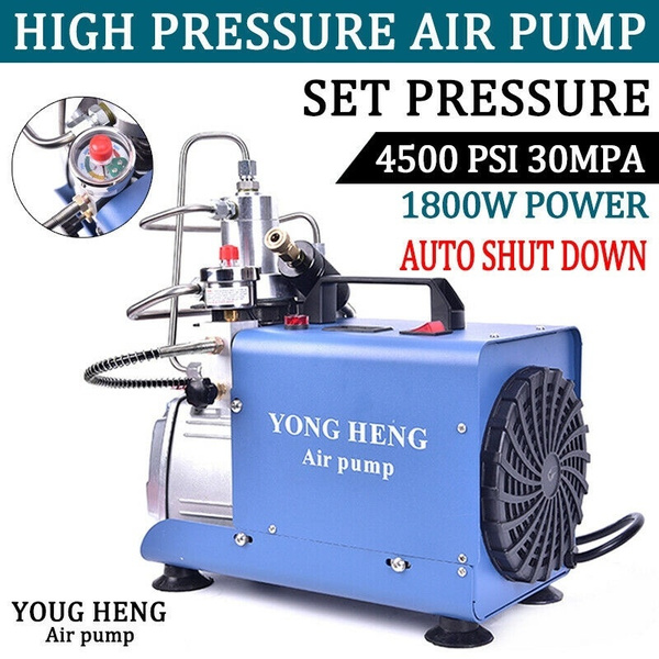 YONG HENG Auto Shut 30MPa Air Compressor Pump PCP Electric 4500PSI High ...