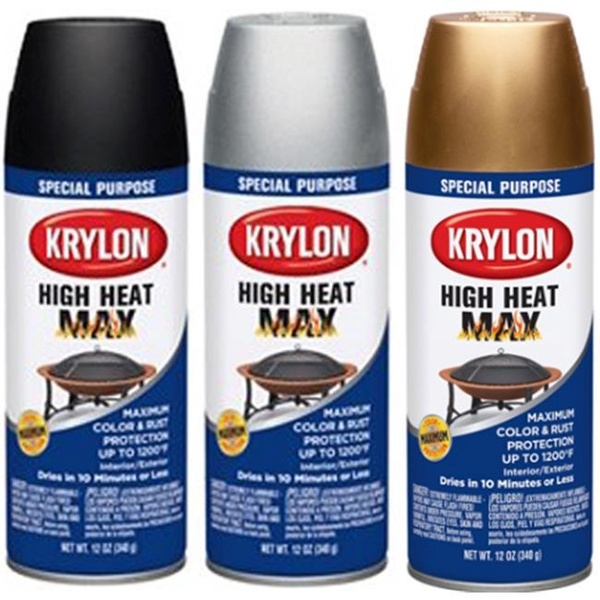 Krylon K01608000 12 oz Aluminum High Heat Max Spray Paint | Wish