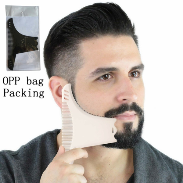 Home Self-cut Moustache Aids Sexy Beard Helper Beard Comb | Wish