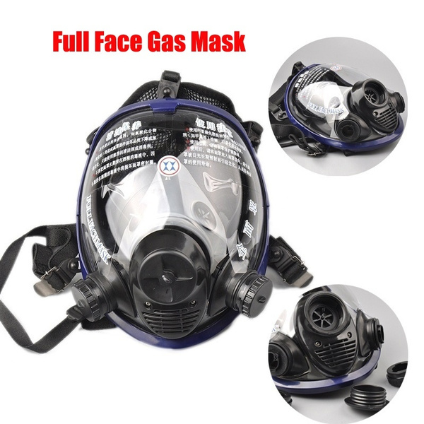 Full Face Gas Mask Anti-dust Round Mask Facepiece Respirator Painting ...