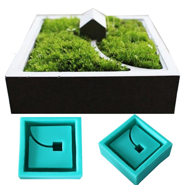 Diy Flowerpot Mold Cement Plaster Mold Crafts Bonsai Bonsai Mini ...